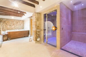 Sauna, banheira de hidromassagem, banho turco, hammam