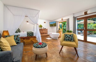 Villa (Villa with Shared Pool) | Minibar, cofre no quarto, secretária, quartos insonorizados