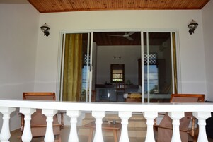 Quarto Duplo, varanda, vista para o mar | Varanda