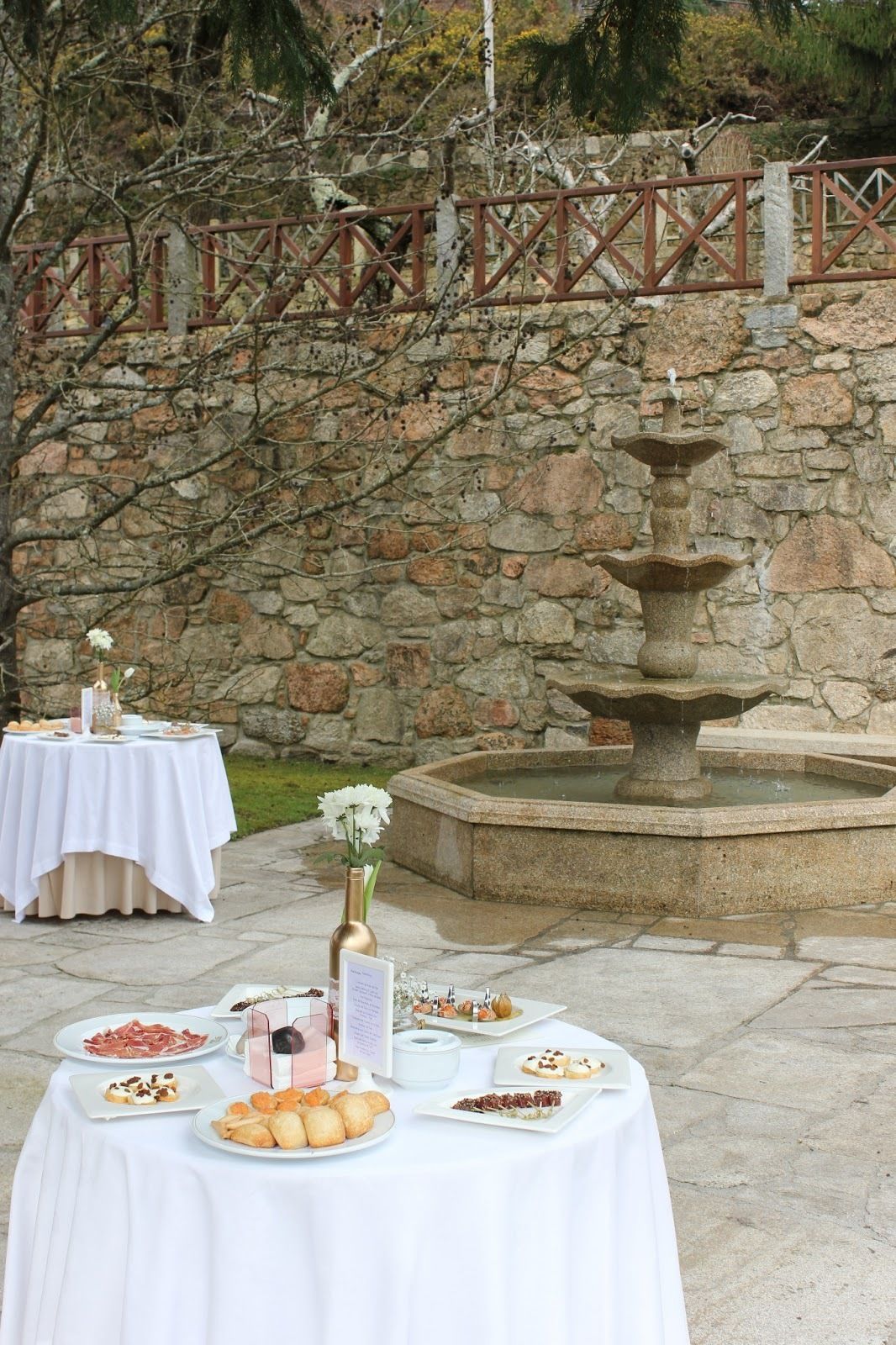 Espaço exterior para banquetes