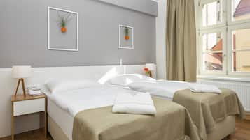 Quarto casal ou duplo standard | Frigobar, cofres nos quartos, escrivaninha