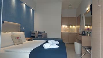Estúdio | Roupas de cama premium, edredons de pluma, cofres nos quartos