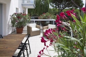Suíte luxo, 1 quarto, terraço | Terraço/pátio