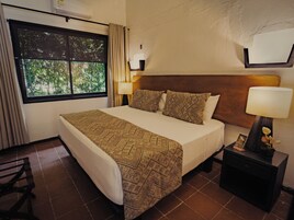 Quarto casal superior | Roupas de cama premium, camas Select Comfort, frigobar
