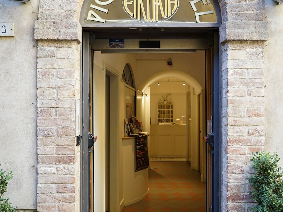 Entrada do alojamento