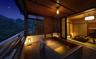 Quarto tradicional, terraço (Kizuna Suite, Open-AIr Bath) | Banheira de imersão