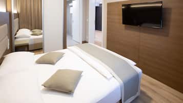 Apart-Suite | 1 quarto, roupas de cama premium, cofres nos quartos, escrivaninha