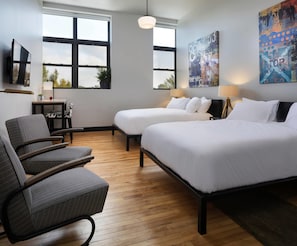 Quarto Standard, 2 camas queen-size, não fumadores | Lençóis de algodão egípcio, roupa de alta qualidade 