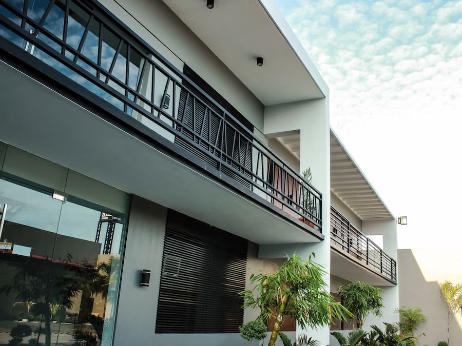 Entrada do alojamento