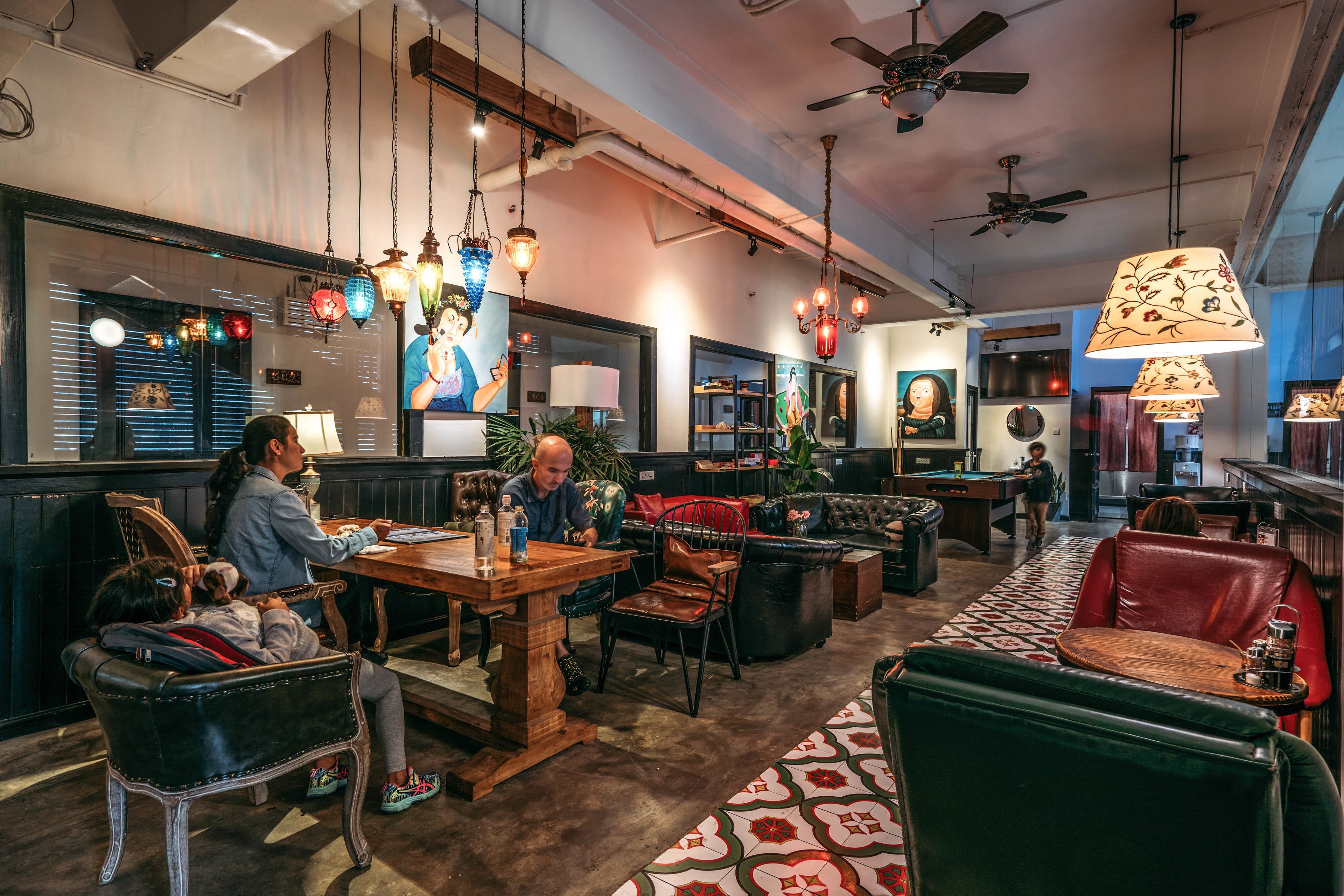 Café da manhã, almoço e jantar