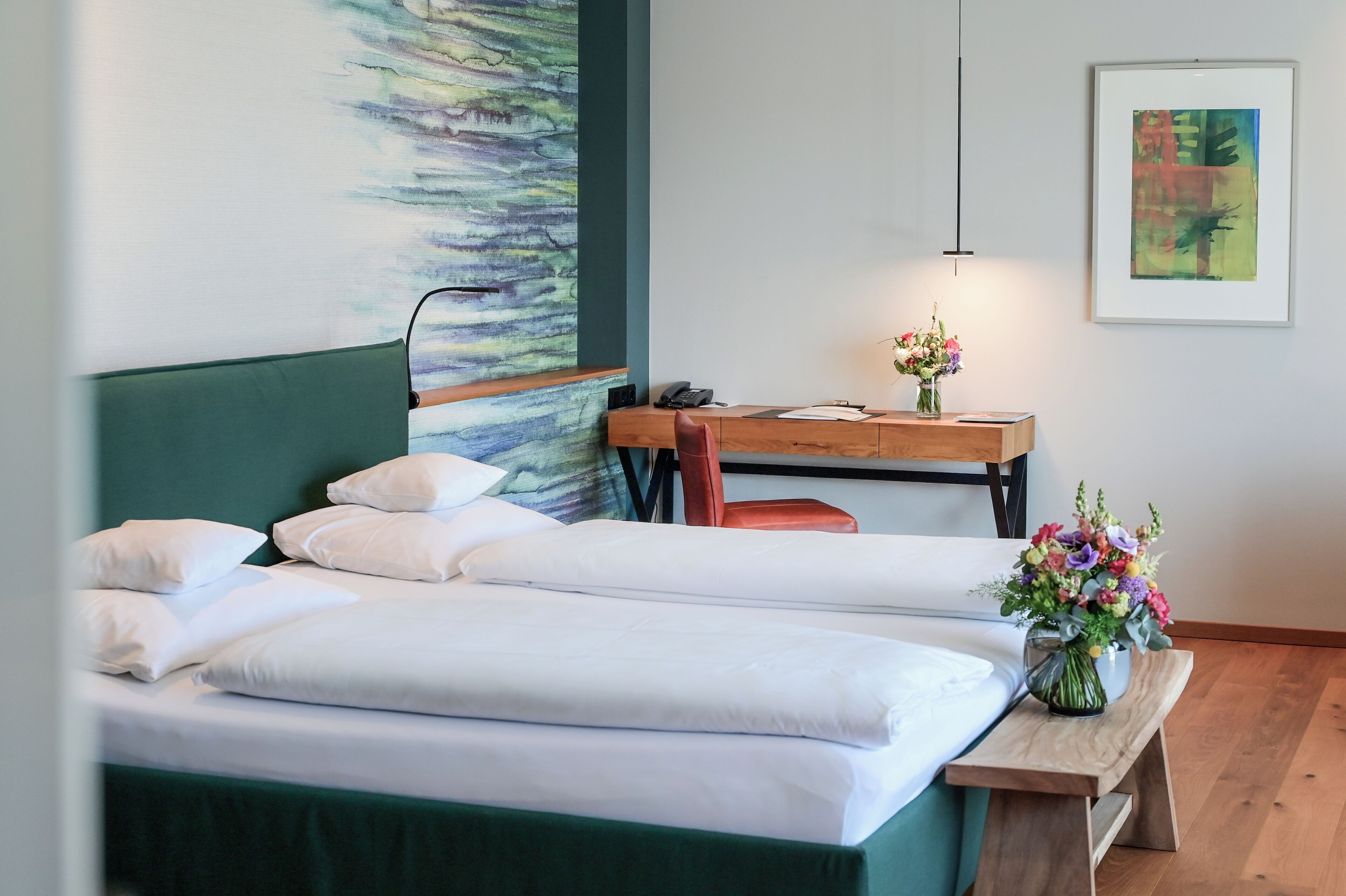 Villa MainTraum Suite | Roupa hipoalergénica, minibar, cofre no quarto 