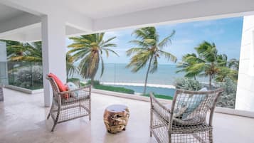 Vista para a praia ou o mar