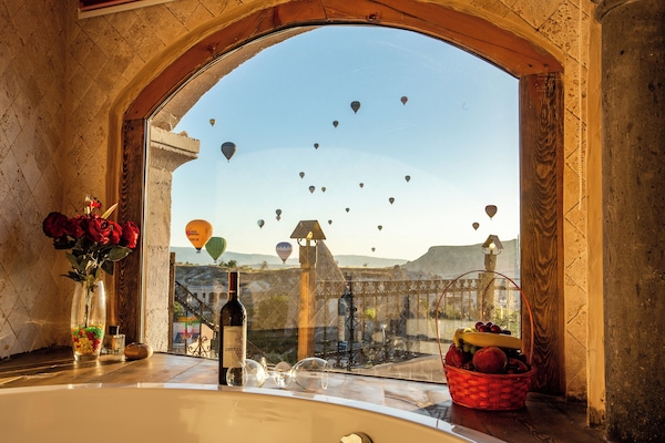 Panoramic King Stone | Casa de banho | Artigos de higiene pessoal grátis, um secador de cabelo, chinelos