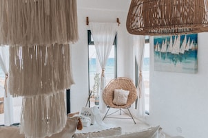 Suite Premium, 1 cama king-size, vista para a praia | Lençóis italianos Frette, roupa de alta qualidade