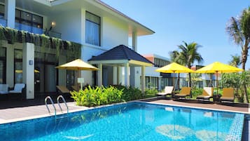 Villa Presidencial, várias camas, em frente à praia (President) | Terraço/pátio interior