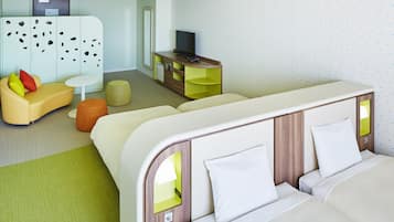 Cofre no quarto, secretária, cortinas/cortinados opacos, Wi-fi grátis