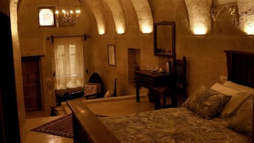 Suite With Turkish Bath | 1 quarto, roupas de cama de algodão egípcio, roupas de cama premium