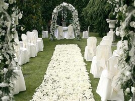 Área externa para casamento