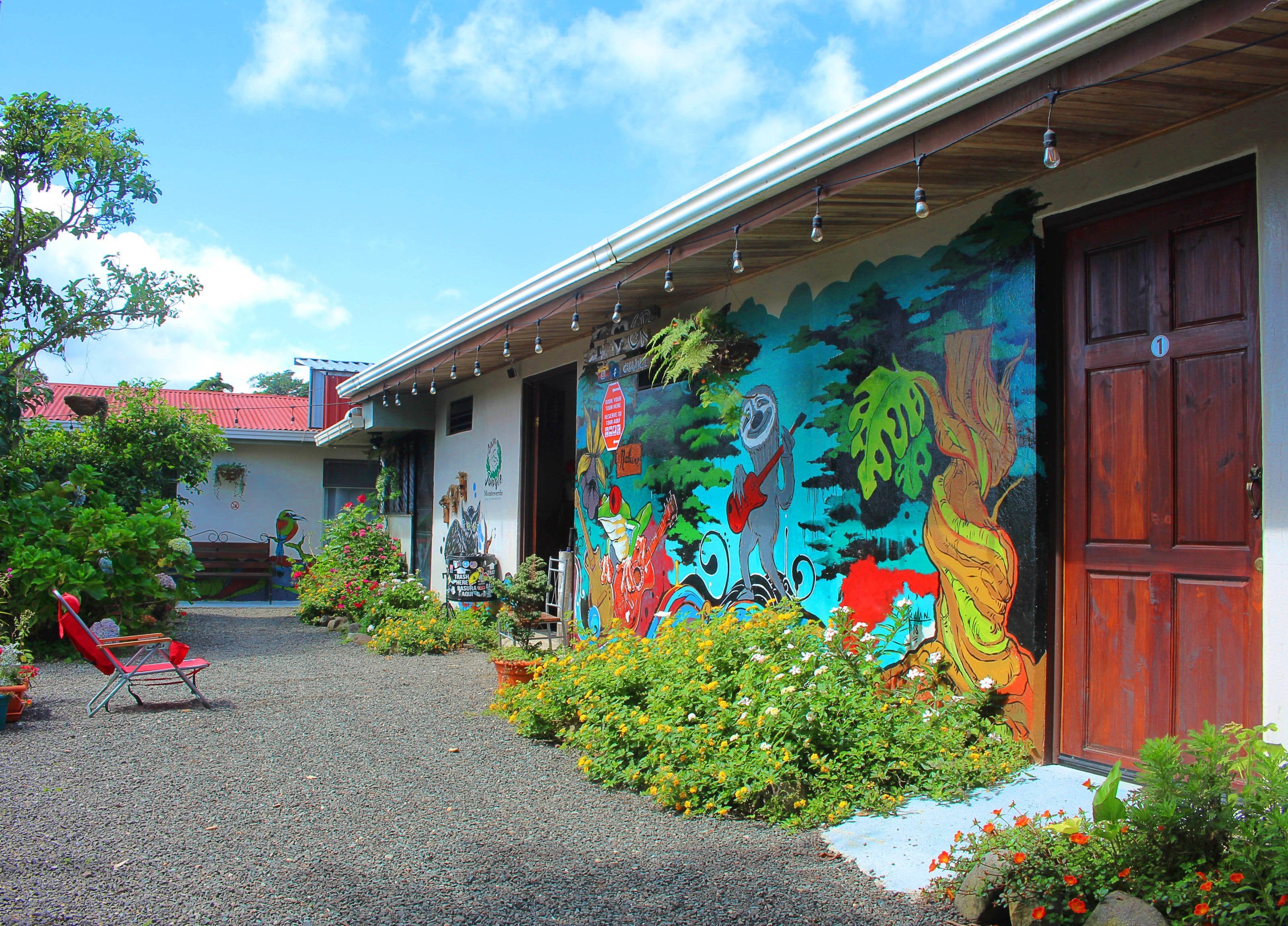 Entrada do alojamento