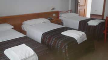 Minibar, cofre no quarto, secretária, quartos insonorizados