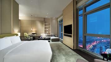 Suite Club, 1 cama king-size, acesso ao Club Lounge (Prestige) | 1 quarto, lençóis de algodão egípcio, roupa de alta qualidade