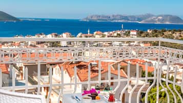 Quarto Duplo, vista para o mar | Vista da varanda