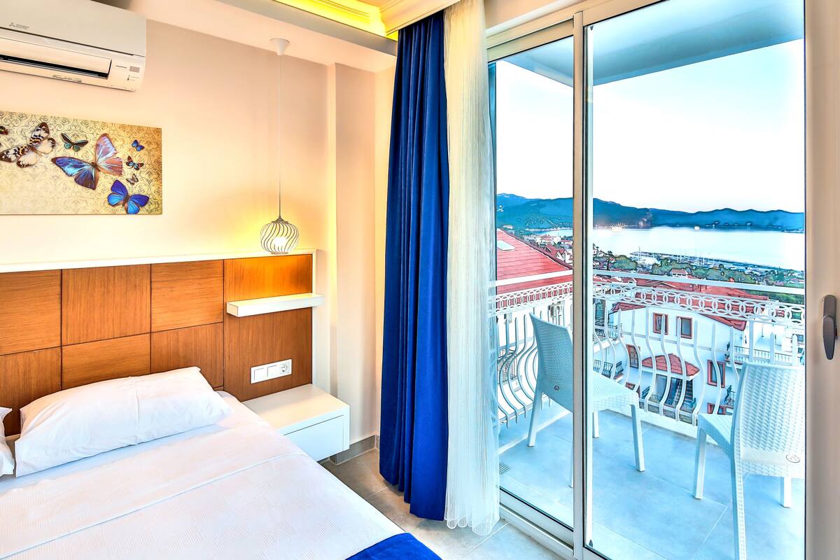 Quarto Duplo, vista para o mar | Minibar, cofre no quarto, quartos insonorizados, camas desdobráveis 