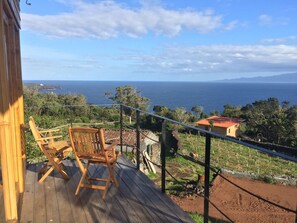 Bungalow, 1 quarto, vista para o mar | Varanda