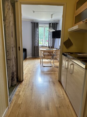 Apartamento | Roupas de cama premium, cortinas blackout, Wi-Fi de cortesia