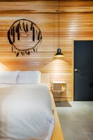 Loft, 1 quarto, no piso térreo (C101) | 1 quarto, cortinas blackout, quartos à prova de som