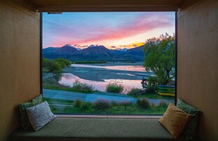 Suíte estúdio design, 1 cama Queen, terraço, vista para a montanha | Vista para a montanha