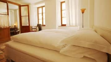 Suíte família | Roupas de cama premium, cofres nos quartos, individualmente decorados