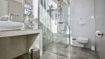 Deluxe Luxury Suite with City View | 1 quarto, roupas de cama de algodão egípcio, roupas de cama premium
