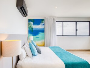 Quarto Superior, vista para o mar | Cofre no quarto, secretária, Wi-fi grátis 