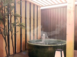 Quarto Twin de Luxo, não fumadores (OpenAirBath, ExtraBed from 5th adult) | Comodidades da casa de banho | Artigos de higiene pessoal grátis, um secador de cabelo, roupões 