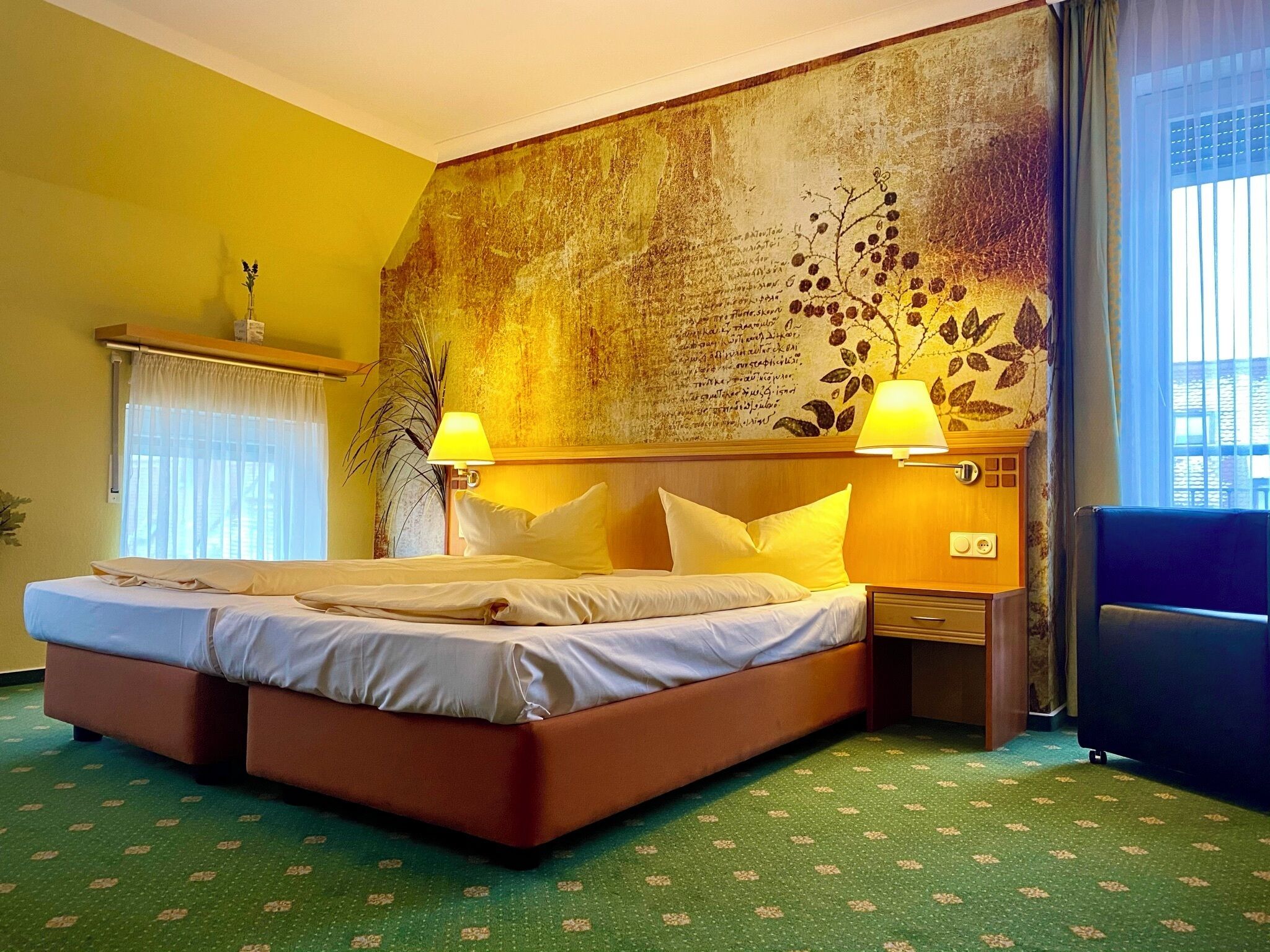 Quarto Duplo | Minibar, camas desdobráveis, Wi-fi grátis, roupa de cama fornecida 