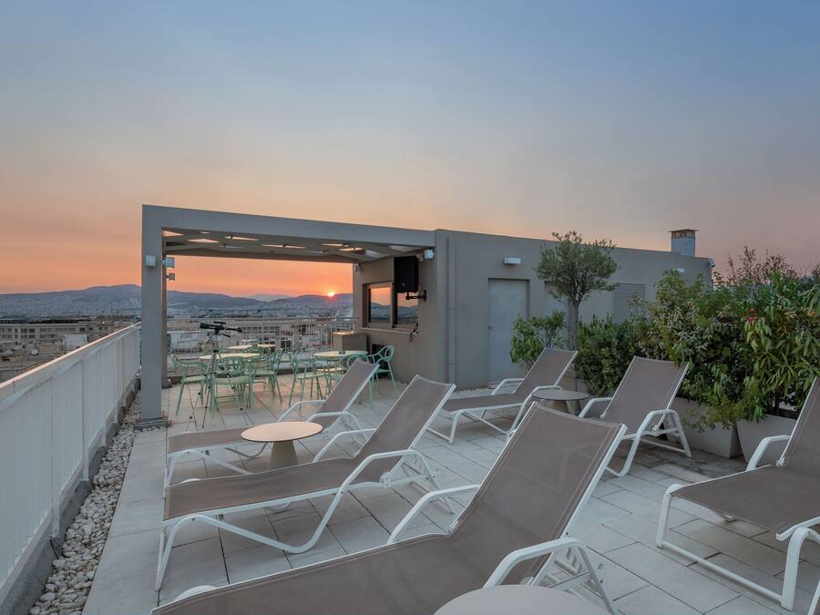 Terraço no piso superior