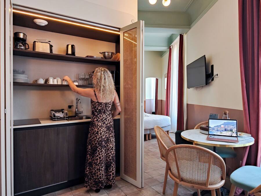 Studio Familial 25m² | Roupa de alta qualidade, cofre no quarto, quartos insonorizados