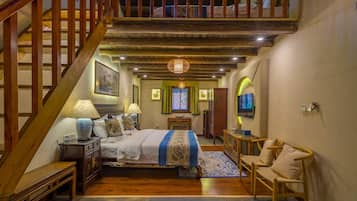 Loft | 1 quarto, roupa de alta qualidade, minibar, cofre no quarto