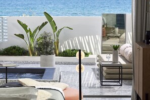 Suite Deluxe, vista para o mar (Outdoor Jetted Tub) | Banheira de hidromassagem privativa