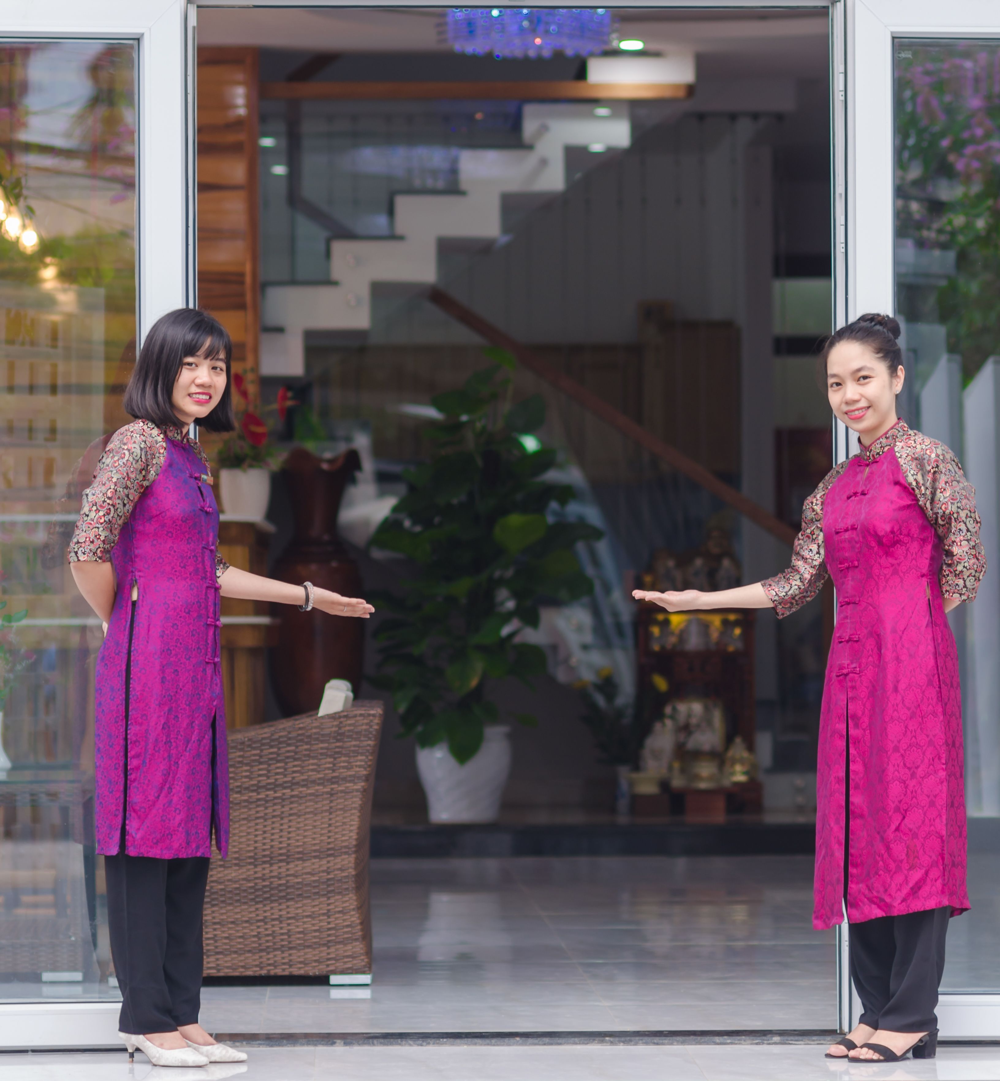 Entrada do alojamento