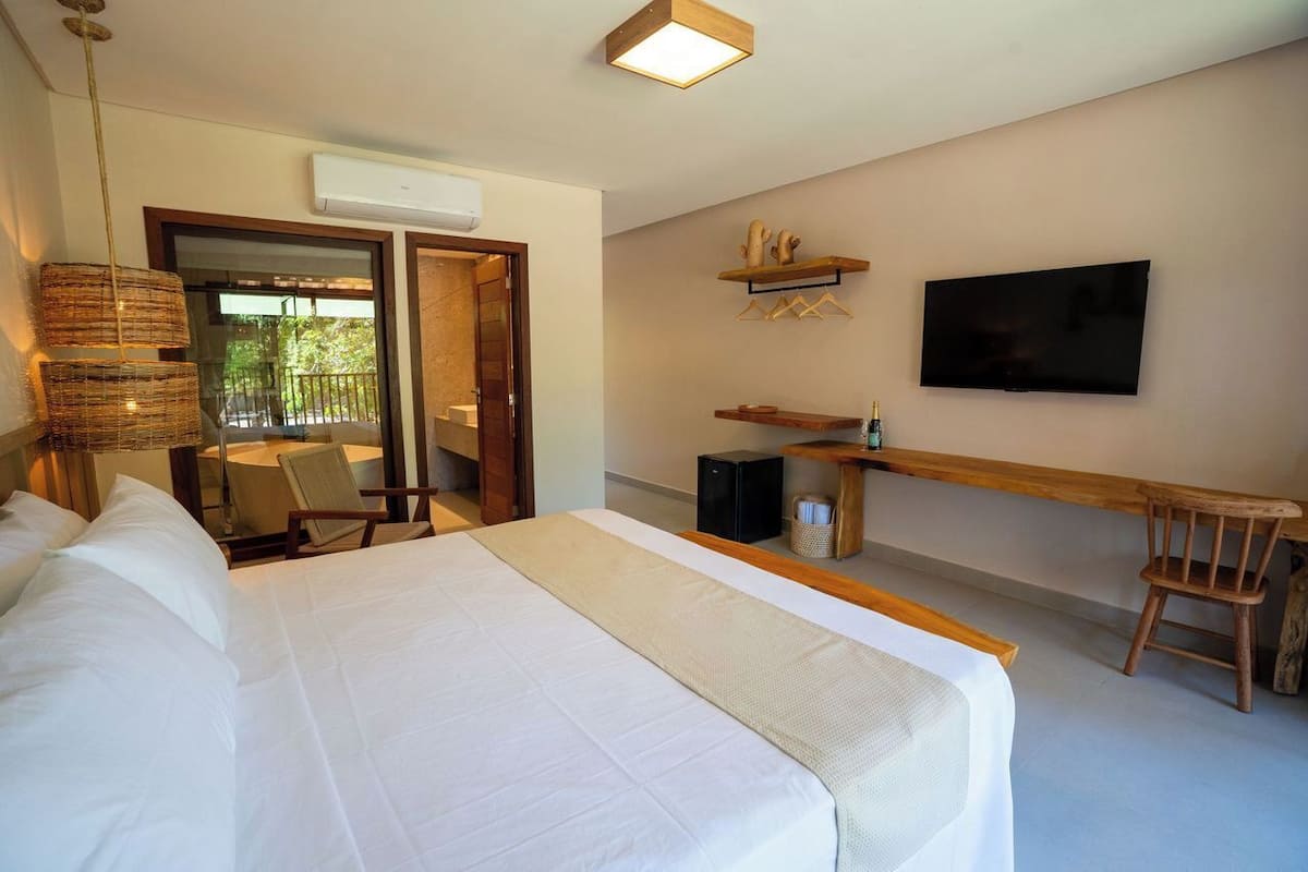 Quarto Deluxe, 1 cama king-size | Roupa de cama fornecida