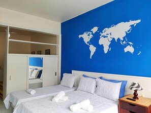 Apartamento Comfort, frigorífico, Vista para a cidade | Cofre no quarto, Wi-fi grátis, roupa de cama fornecida 