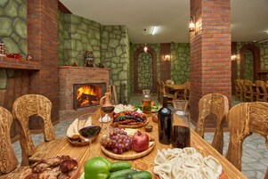 Área externa para banquete