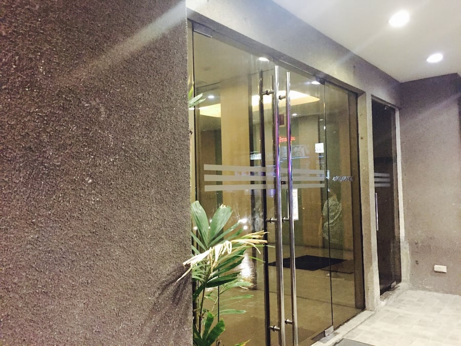 Entrada do alojamento