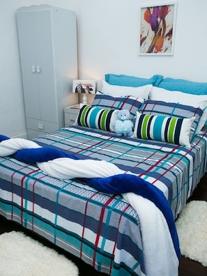 Apartamento Panorâmico, 1 cama de casal e sofá-cama, não fumadores | Roupa de alta qualidade, minibar, secretária, ferro/tábua de engomar