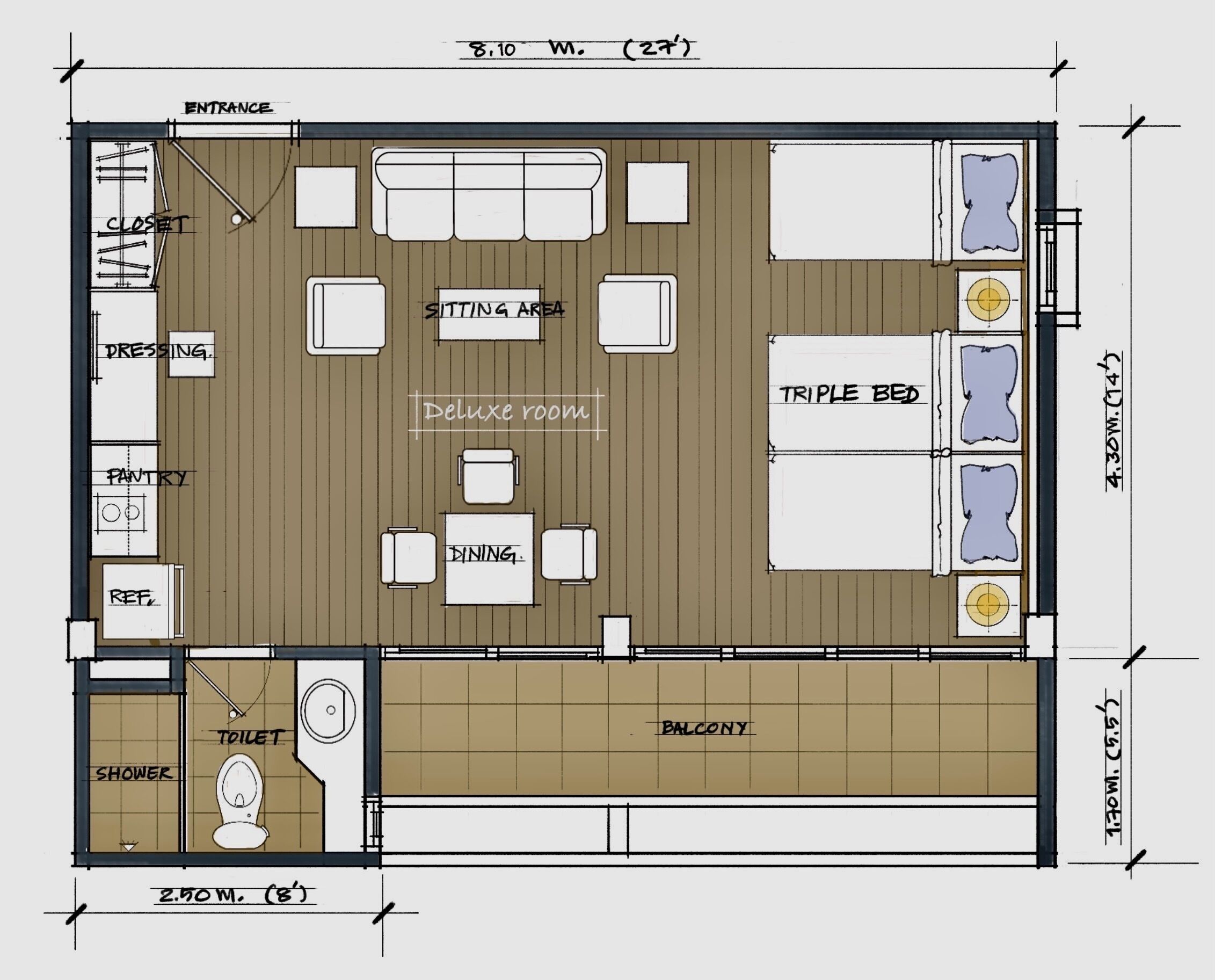 Quarto Deluxe | Secretária, quartos insonorizados, ferro/tábua de engomar, Wi-fi grátis 