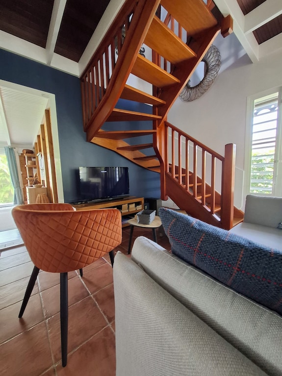 Seasonal Rental Villa Standing 3/4 Pers (2 Adult / 2 Nfe). Pool Spa Sauna - Guadeloupe