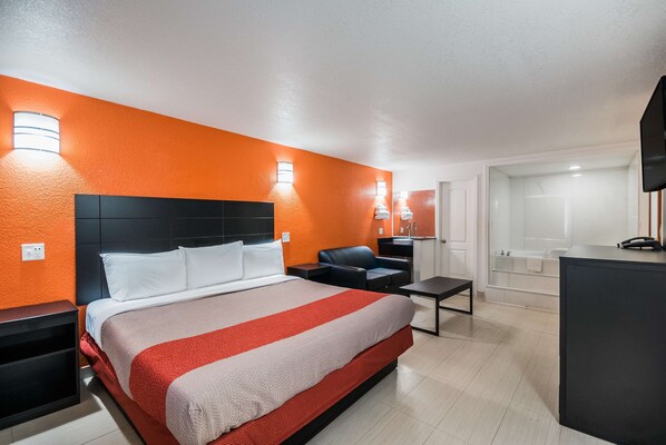 Quarto luxo, 1 cama King, para não fumantes, banheira de imersão | Spa