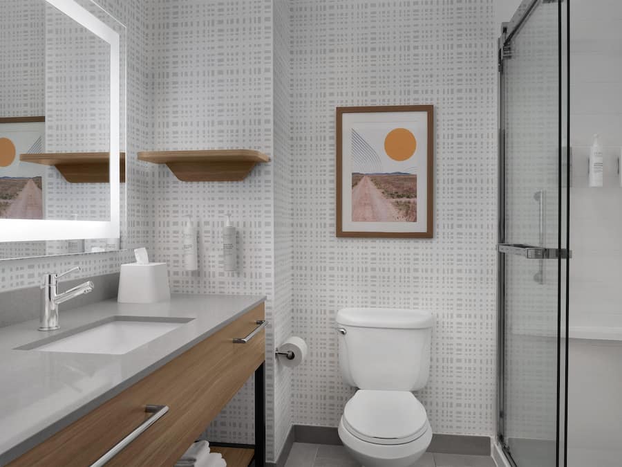 Duche na casa de banho